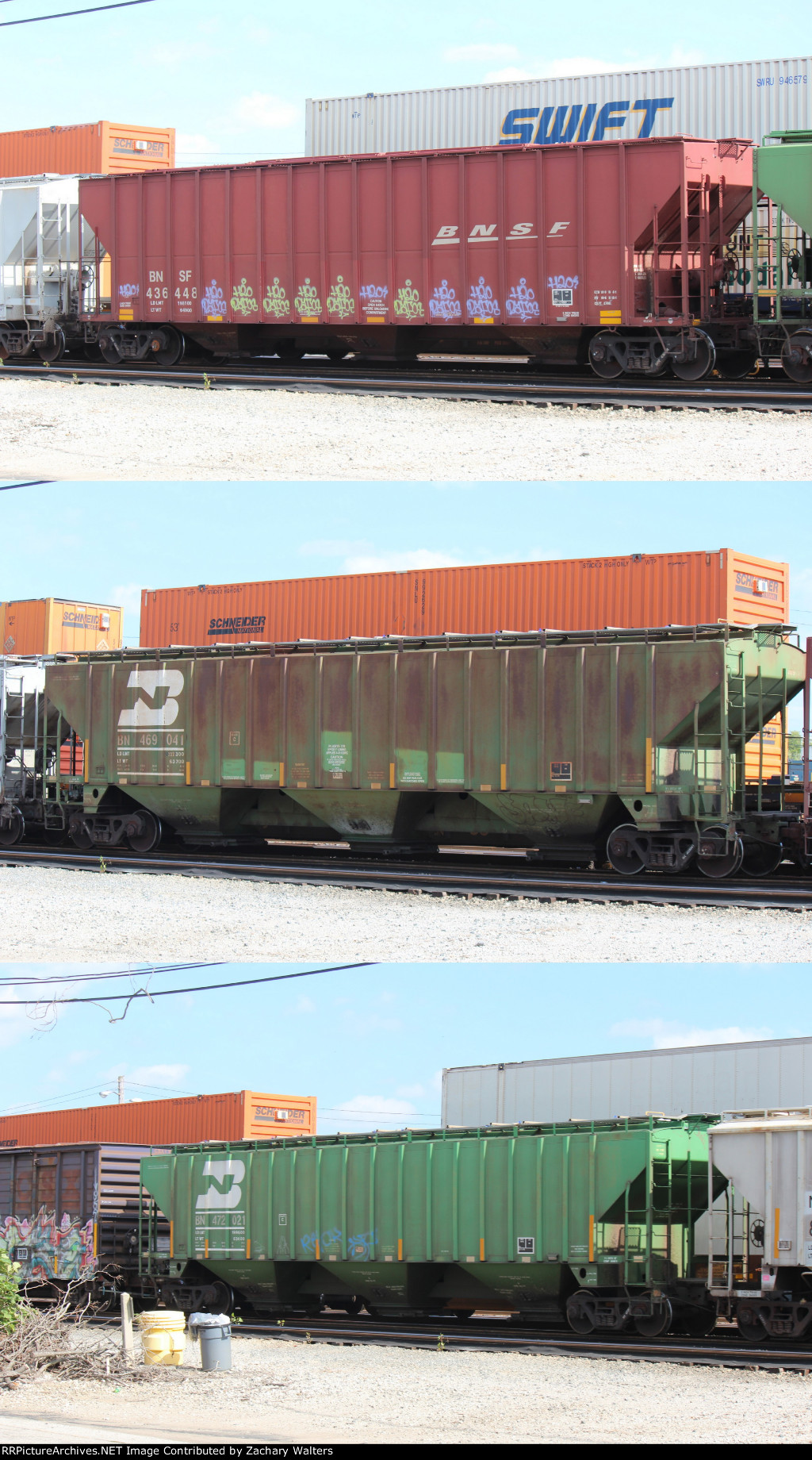 BNSF BN Hoppers